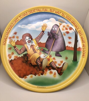 Vintage McDonald’s 1977 Ronald McDonald &Grimace Great Fall Fun ...