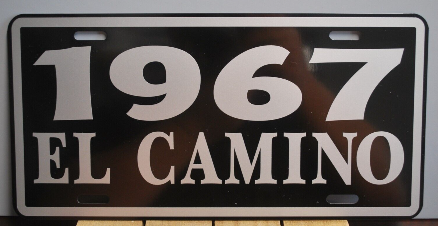 METAL LICENSE PLATE TAG 1967 EL CAMINO FITS CHEVY CHEVROLET 327 396 427 ...