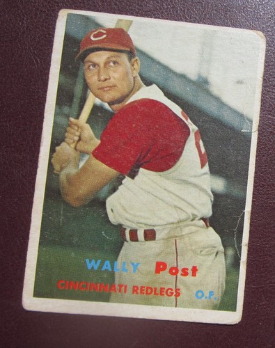 1957 Topps Wally Post (Cincinnati Redlegs) #157 F/G | eBay