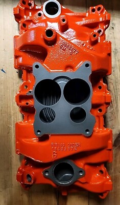 3965577 1970 Rochester cast iron 4bbl intake manifold sbc350 Camaro ...
