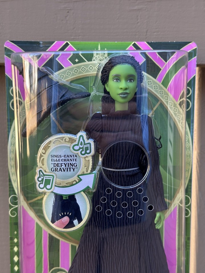 Mattel Barbie Wicked Movie Singing Elphaba Doll - WICKED.COM MISPRINT ...