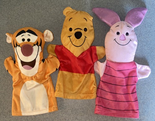 Disney Melissa & Doug Winnie The Pooh Tigger Piglet & Poo 3 Plush Hand ...
