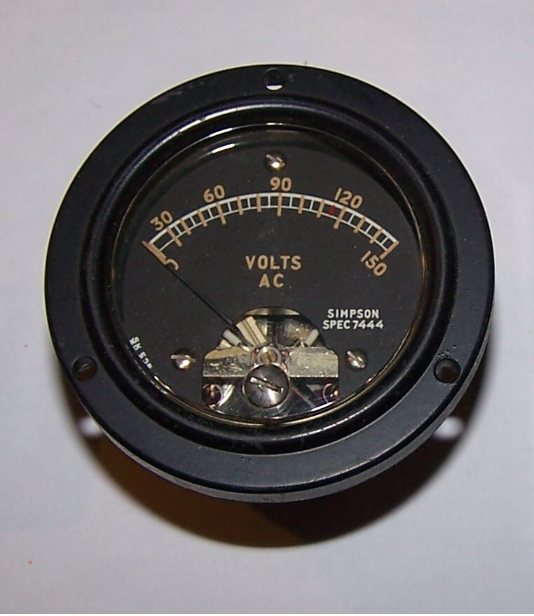 Simpson Spec. 7444 Sealed 0 - 150 VAC meter. | eBay Australia