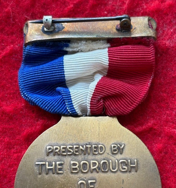 US WW2 Era Red Bank, New Jersey State / Town / City Service Medal ...