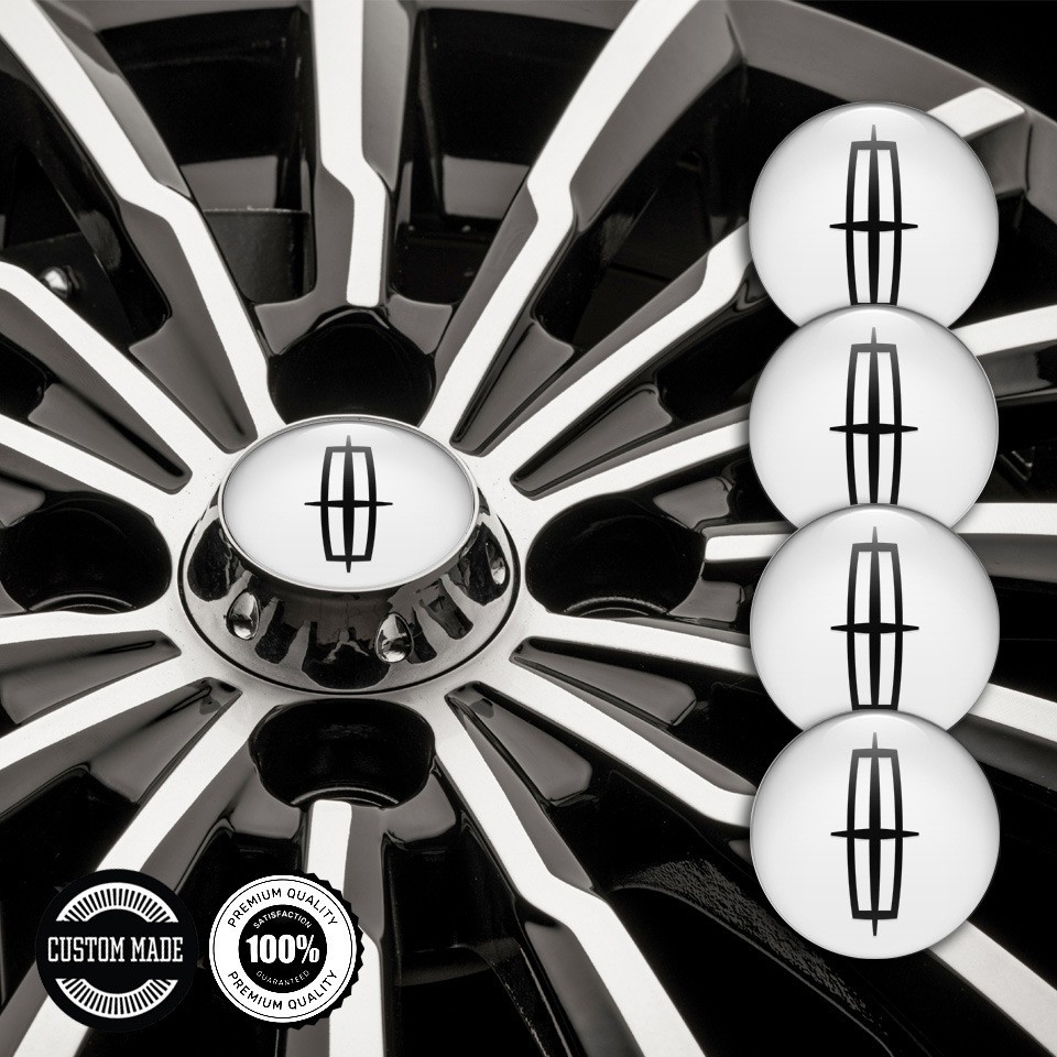 4x 3D Domed Epoxy Resin Wheel Stickers Center Cap Decals Hub Caps ...