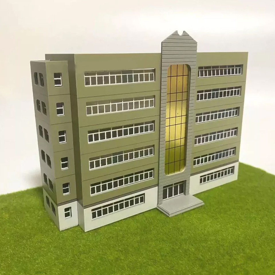 1/150 N Scale Buildings Model Railroads Modern Library Model Kits Parts ...