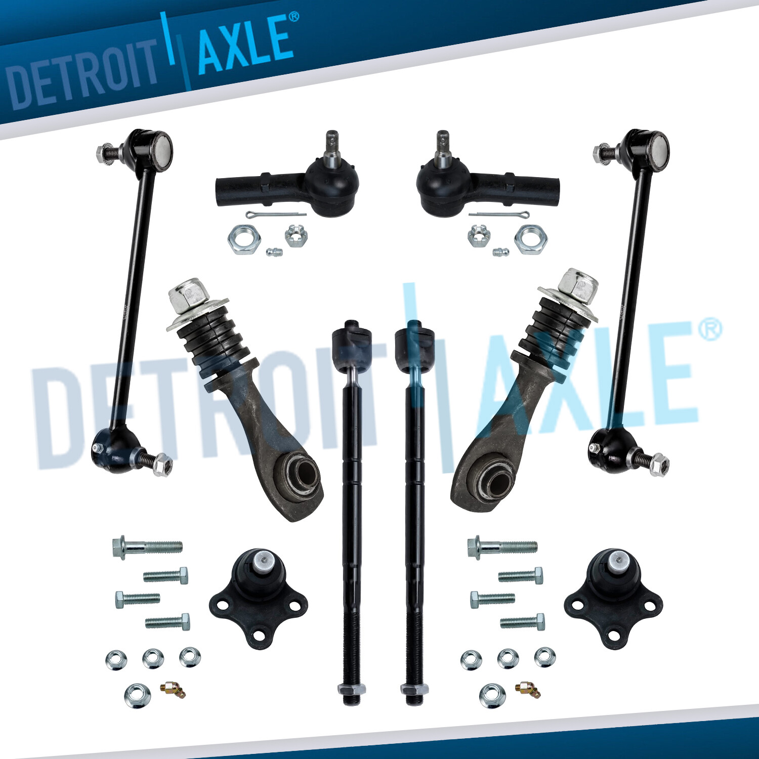 10pc New Front and Rear Suspension Kit for 1999 & 2000 Mercury Cougar ...