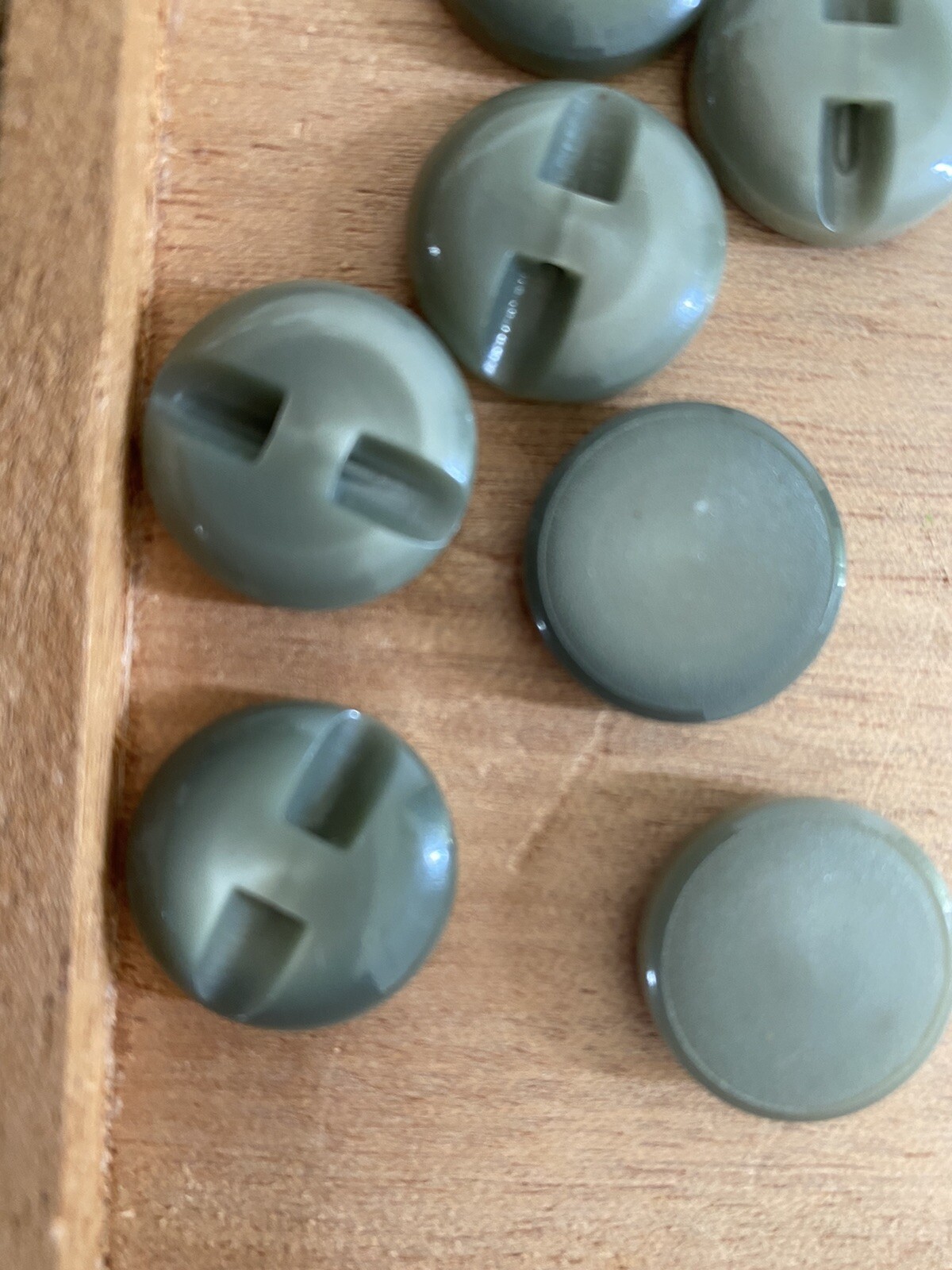 7 green grey vintage buttons 2cm | eBay UK