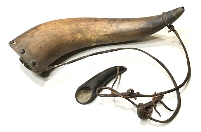VINTAGE ANTIQUE MID 1800’ US CIVIL WAR POWDER HORN HAND CARVED OLD | eBay