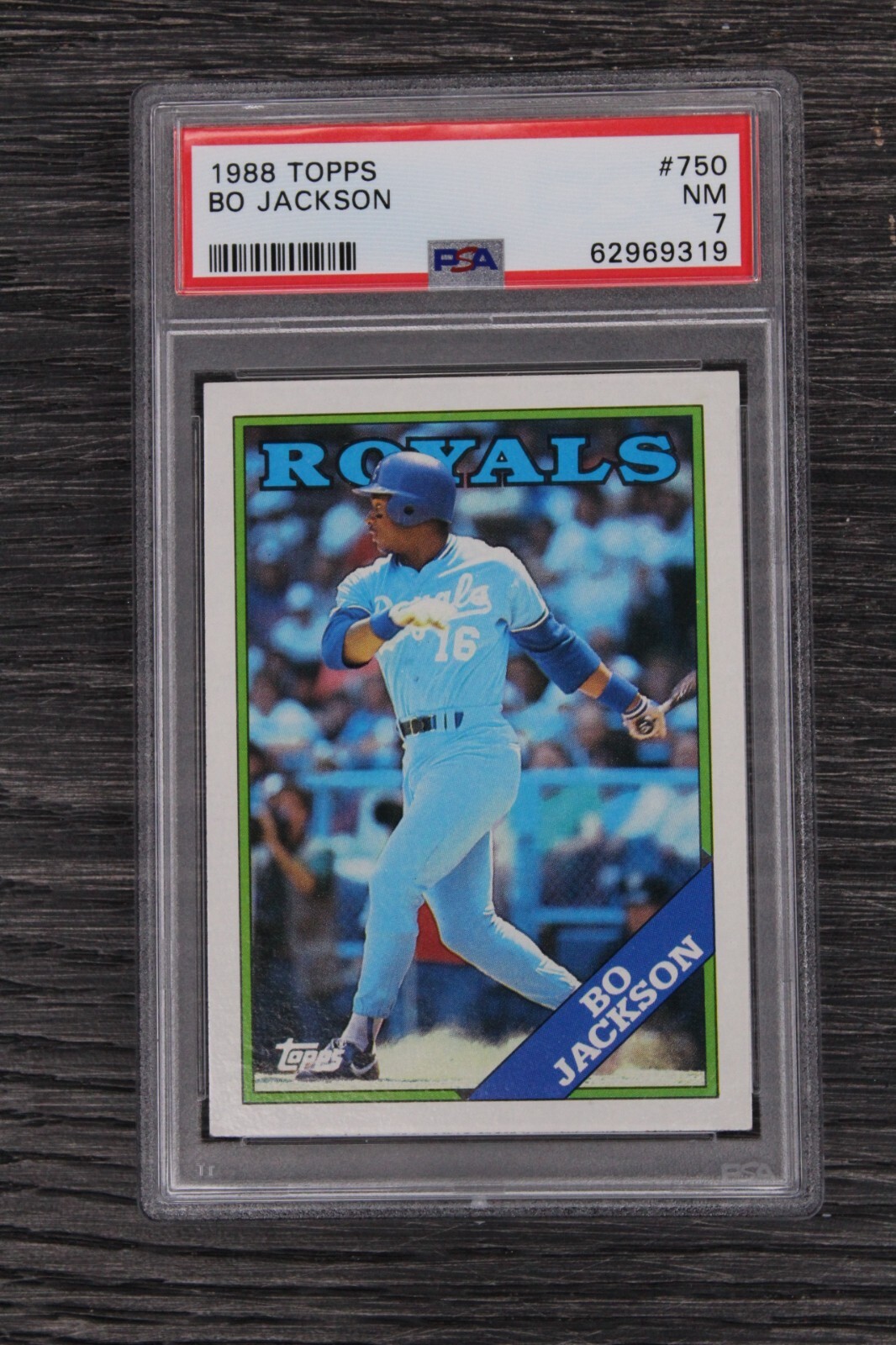 1988 Topps Bo Jackson Front Misprint/Error Card #750 PSA 7 NM Near-Mint ...