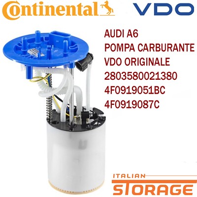 Audi A6 Fuel Pump VDO New 2803580021380 4F0919051BC 4F0919087C | eBay