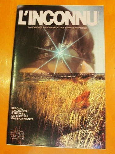 L'Inconnu N° 30 de 08/1977- La revue des phénomènes et des sciences ...