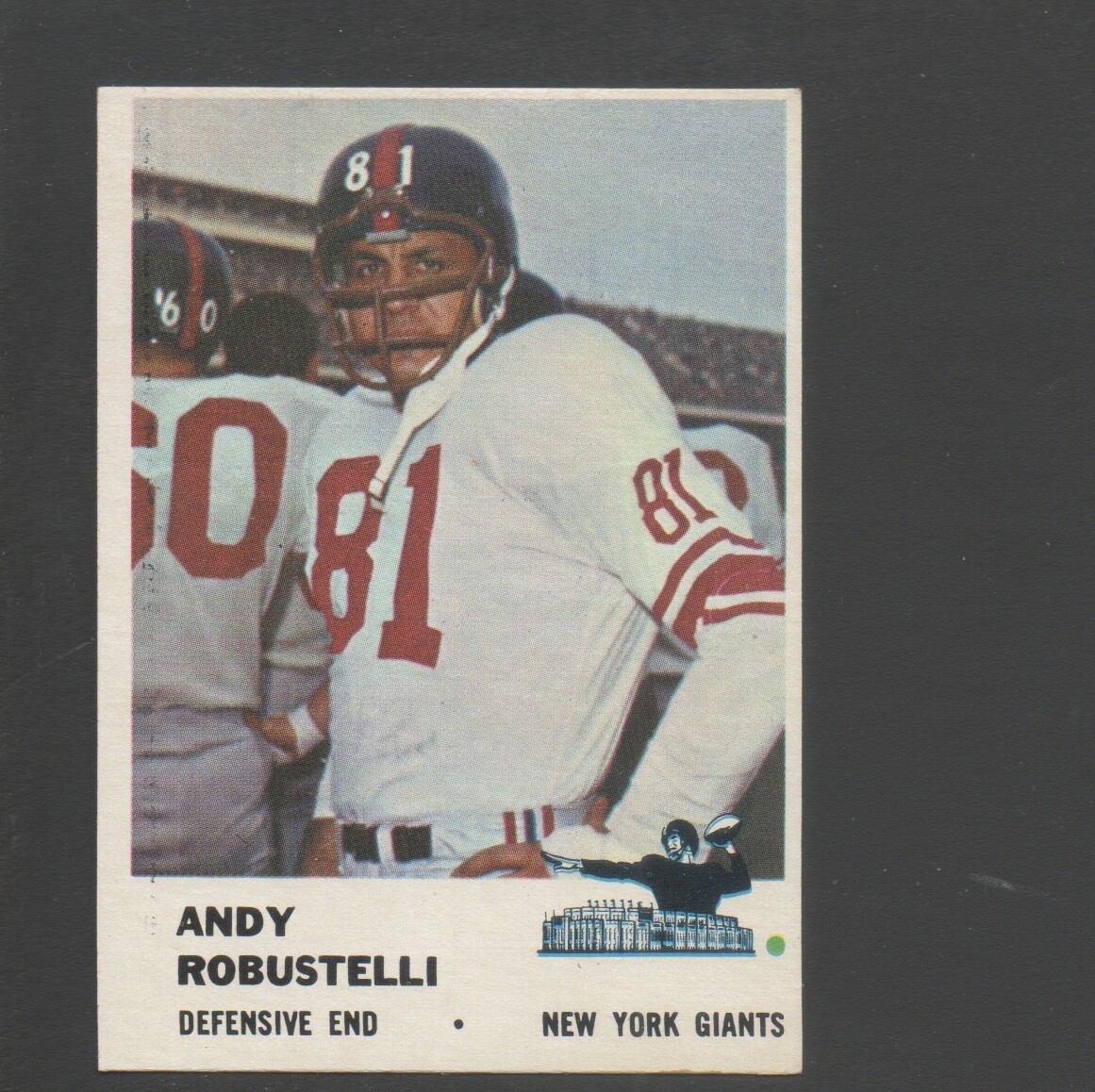 1961 Fleer Football Card #75 Andy Robustelli-New York Giants Ex Card | eBay