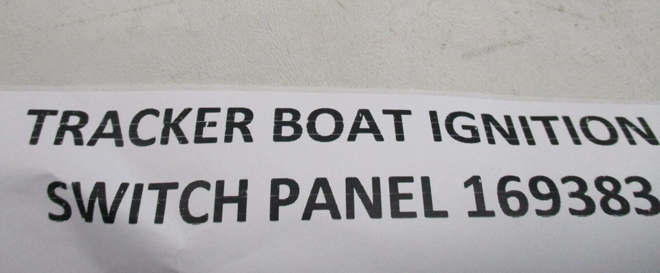 TRACKER IGNITION SWITCH PANEL CARBON FIBER 169383 MARINE BOAT | eBay