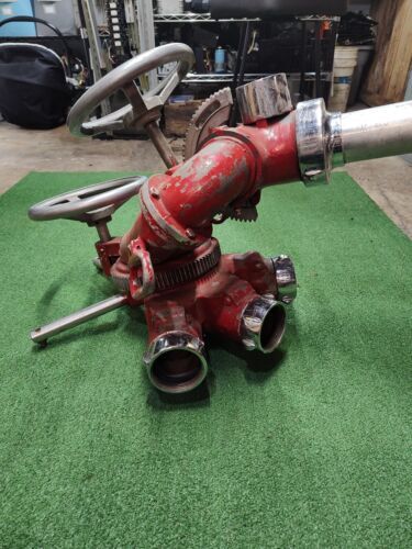 Vintage Elkhart Brass Fire Monitor/Water Cannon Firefighting Frm Old ...