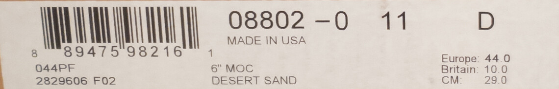 Red Wing 8802 Sand Mohave Moc Toe Boots Size 11D (USA) | eBay