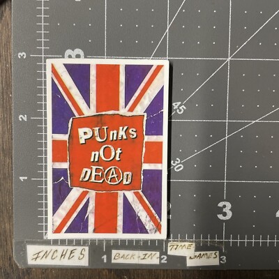 Glossy Punks Not Dead Rock Sticker For Skateboard Guitar Hard Hat Etc ...