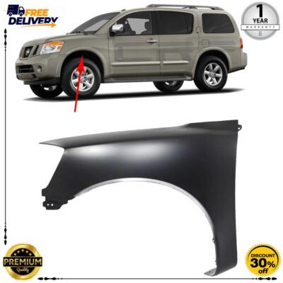 Fender For 2004 Nissan Titan 2005-2008 Armada Front Driver Side Primed ...