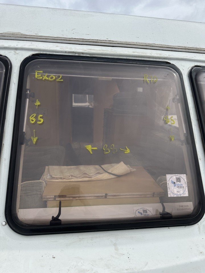 Elddis / Compass caravan polyplastic window front Centre | eBay UK