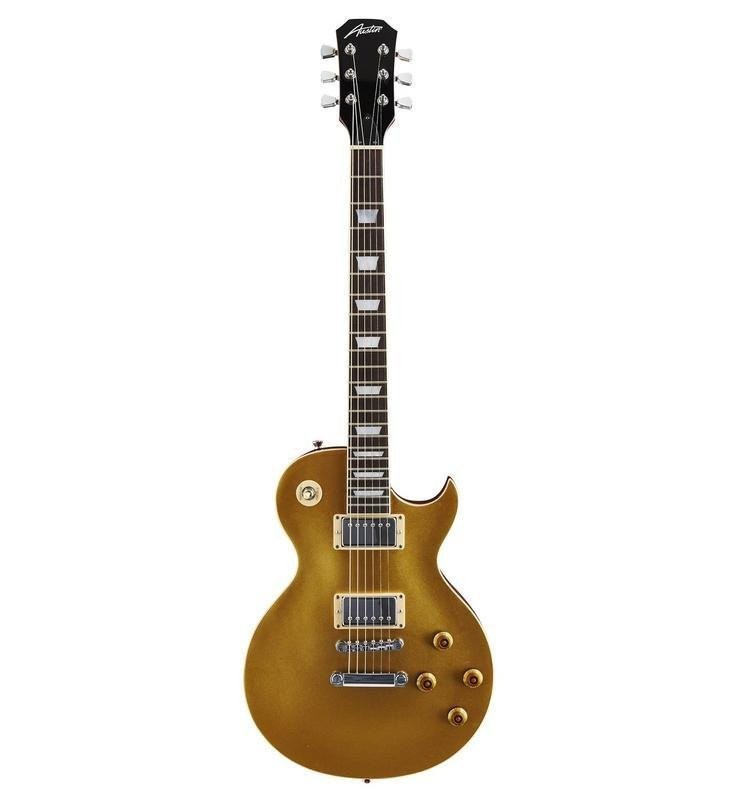 Austin Super 6 Archtop Single Cutaway Electric Guitar – Gold Top ...
