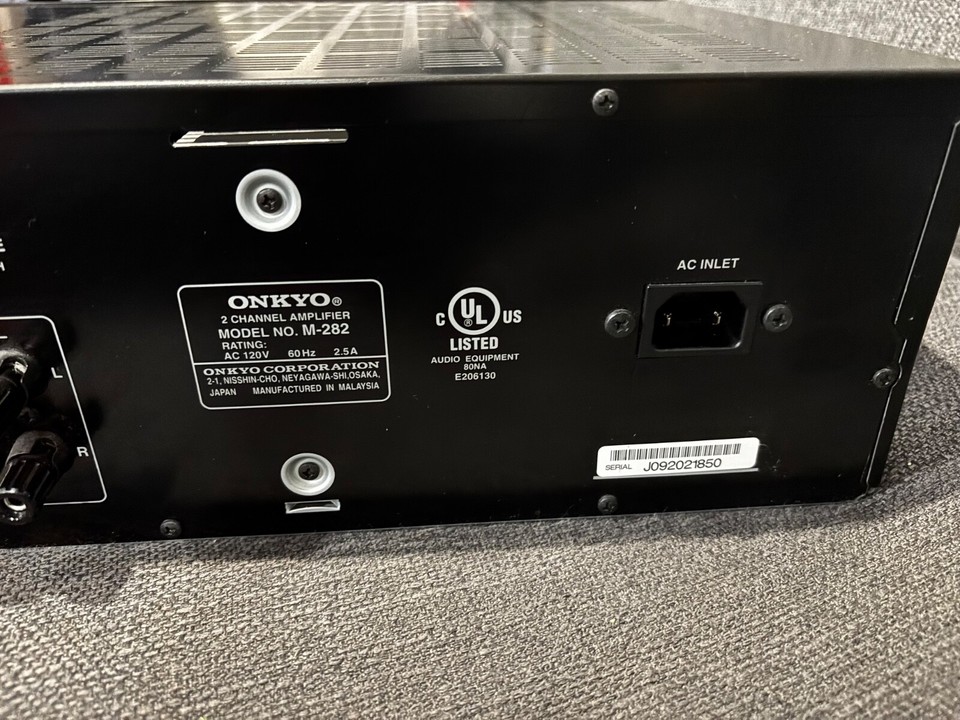 Onkyo M-282 Stereo Power 2 Channel Amplifier, Works | eBay