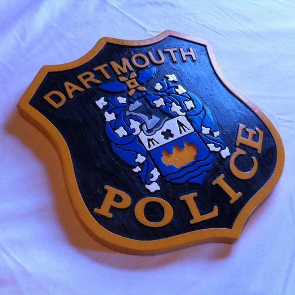 Police Dartmouth 3D routed wood carved plaque Patch Sign Custom | eBay