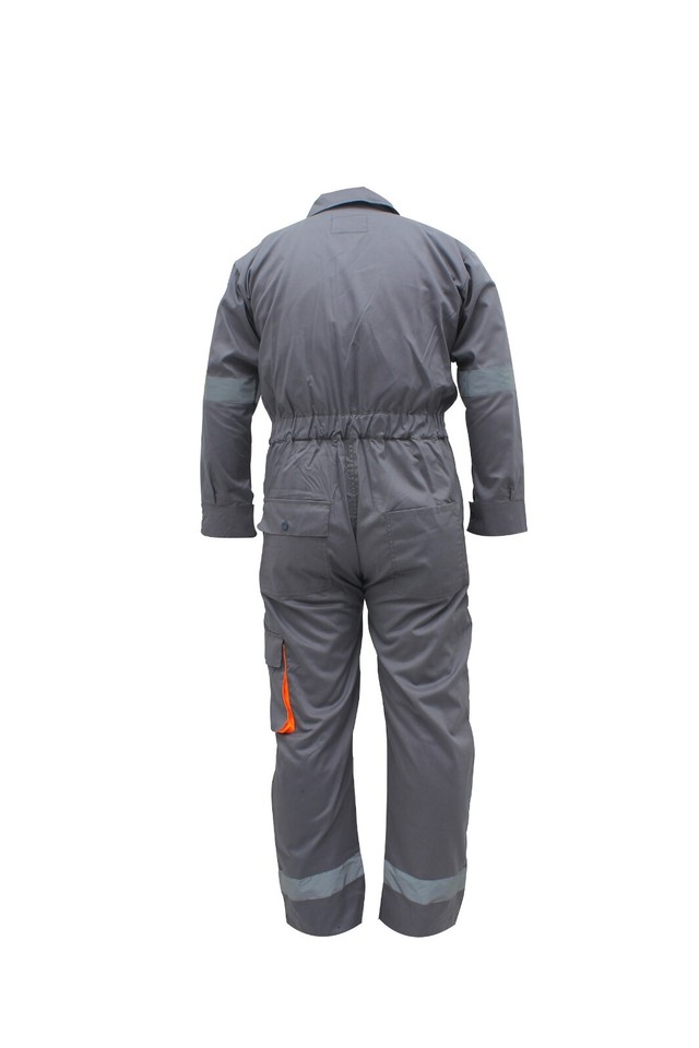 Grey Work Wear Men's Overalls Boiler Suit Coveralls Mechanics ...