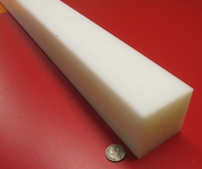 Acetal Square Bar 2 1/2" (2.50") Thick x 2.50" Wide x 48" Long White | eBay
