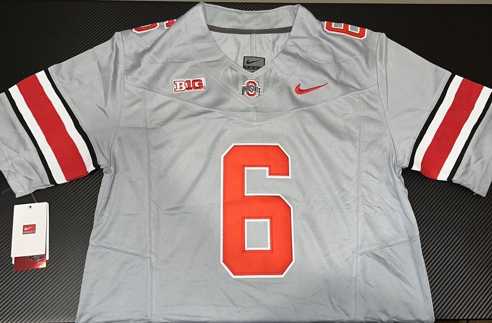 Kyle McCord Ohio State OSU Alternate Gray Jersey Buckeyes Stitched 6 | eBay