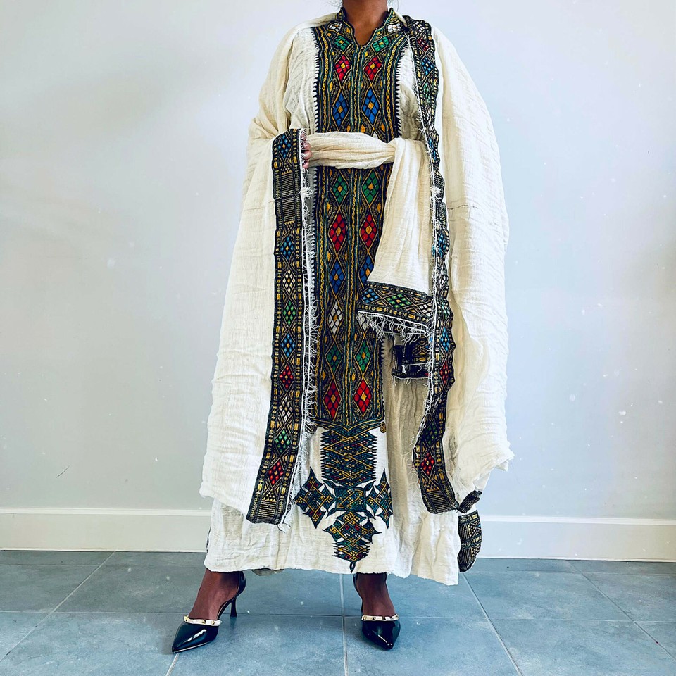 Ethiopian Axum Dress, Habesha Kemis, Traditional Women's Clothes | eBay