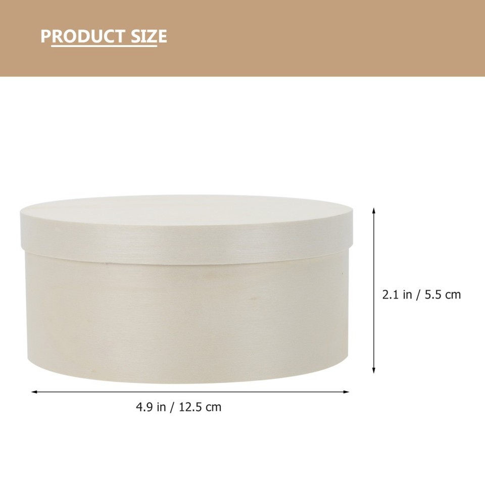 2 PCS Wood Packaging Box Cheesecake Dessert Boxes with Lids Baking ...
