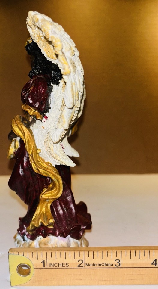 African American Angel Figurines Pair Black Collectible Decor Angels ...