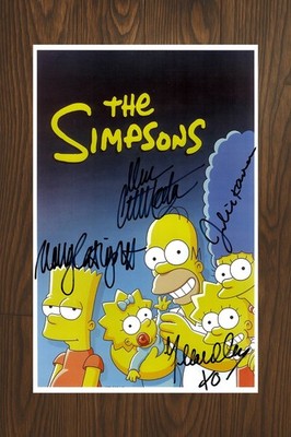 THE SIMPSONS Signed Movie Poster 11x17 with COA - Authentic Memorabilia ...