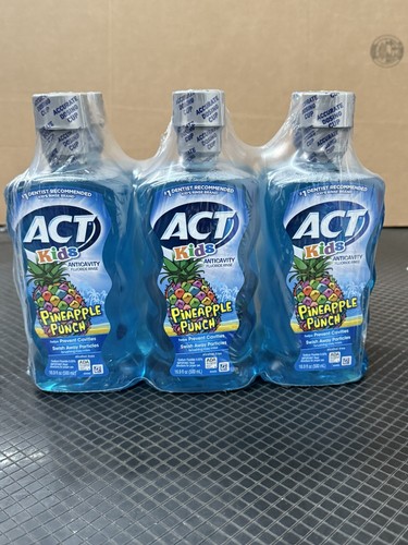 Act Kids Anti Cavity Fluoride Rinse Pineapple Rinse (6 Pack) BB 12/26 ...