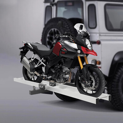 500 LBS Heavy Duty Motorcycle Carrier Dirt Bike Rack Hitch Mount Hauler ...