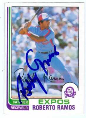 Roberto Ramos autographed Baseball Card (Montreal Expos) 1982 O-Pee ...