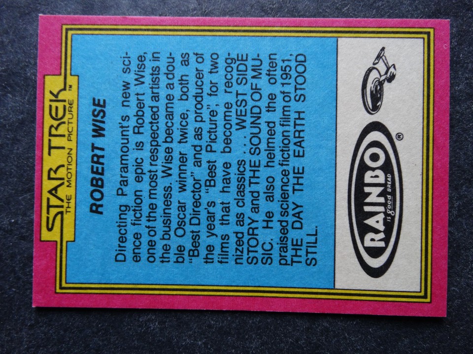 1979 Topps Rainbo Bread Star Trek Trading Card Complete Your Set U Pick ...