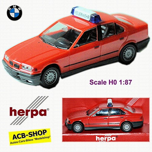 BMW 3er 325i Fire Brigade Type: E36/4 1990-98 Red 1:87 Herpa 042154 | eBay