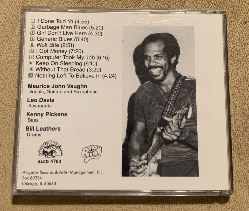 MAURICE JOHN VAUGHN - Generic Blues Album CD 1988 Alligator Records | eBay