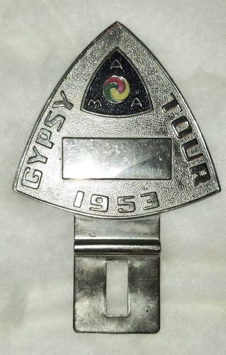 Gypsy Tour 1953 AMA American Motorcycle Association License Plate ...