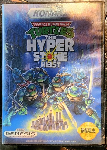 Sega Genesis Teenage Mutant Ninja Turtles: The Hyperstone Heist CIB w ...