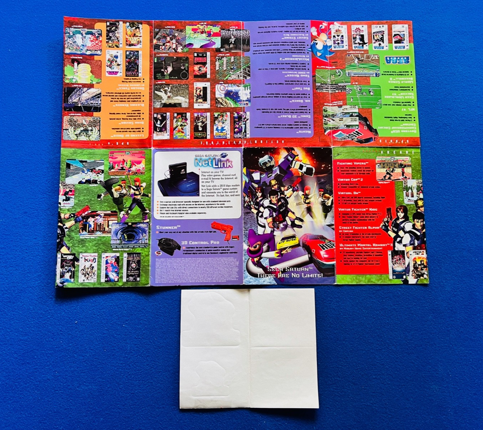 Sega Saturn There Are No Limits Poster + STICKERS Console System Promo ...