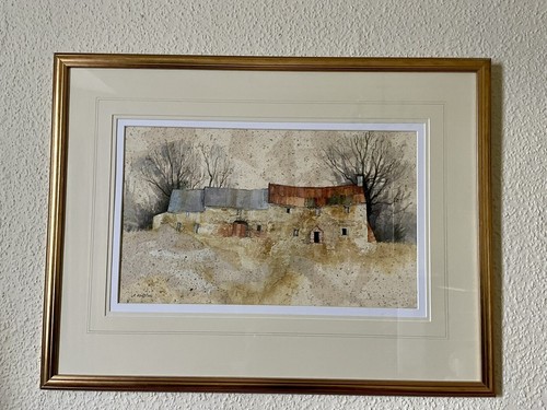 Original Watercolour And Collage Painting signed by artist Roy Holding ...
