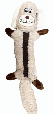 NEW! STRETCHABLES BROWN DOG TOY BUNGEE PLUSH FLAT BODY w/ CRINKLE | eBay