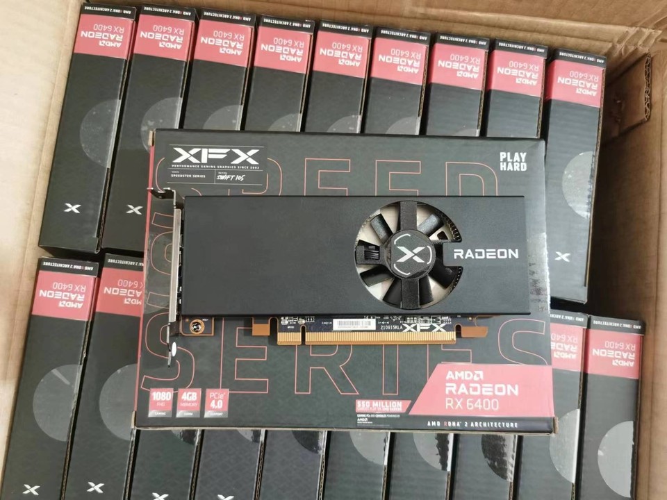 Low-Profile XFX SPEEDSTER SWFT105 RADEON RX 6400 Gaming GDDR6 4GB ...