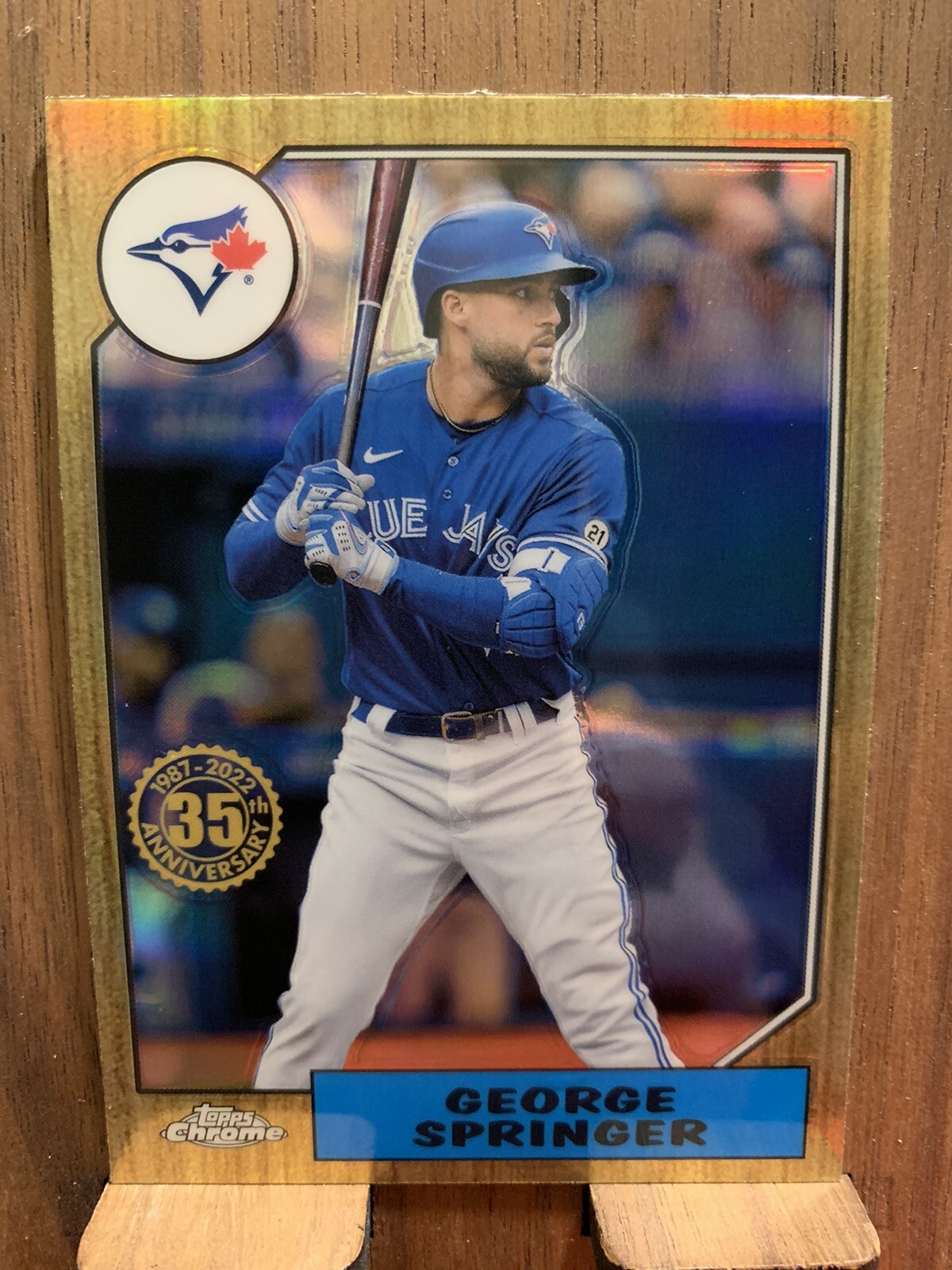 GEORGE SPRINGER 2022 TOPPS CHROME 35th ANNIVERSARY #BC87-8 | eBay