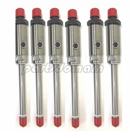 Set of 6 Fuel Injectors Pencil Nozzle For Caterpillar Cat 3304 3306 ...