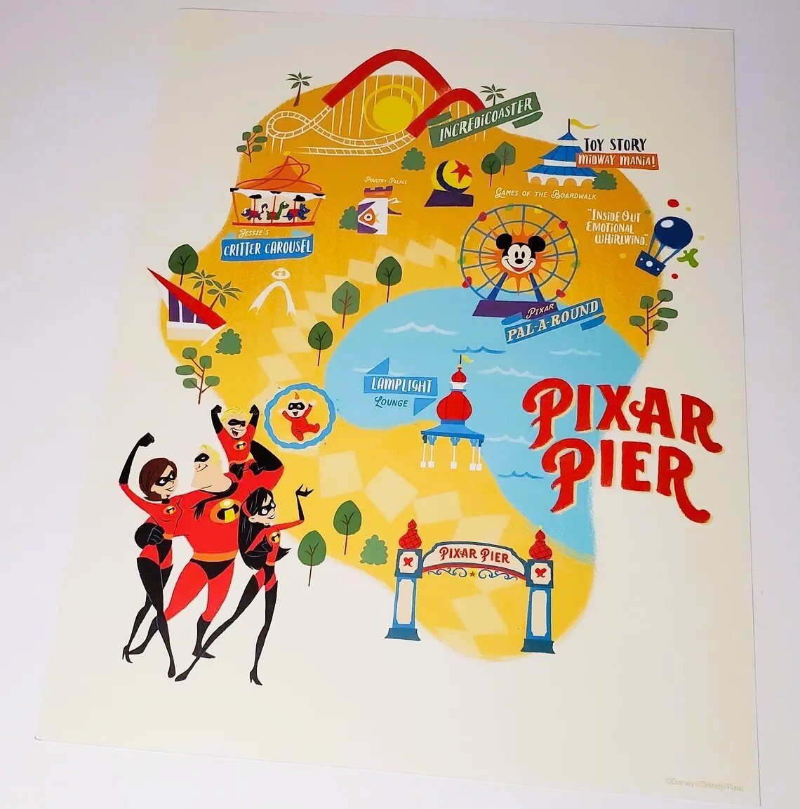 Rocket Ride Vintage Disney Pier