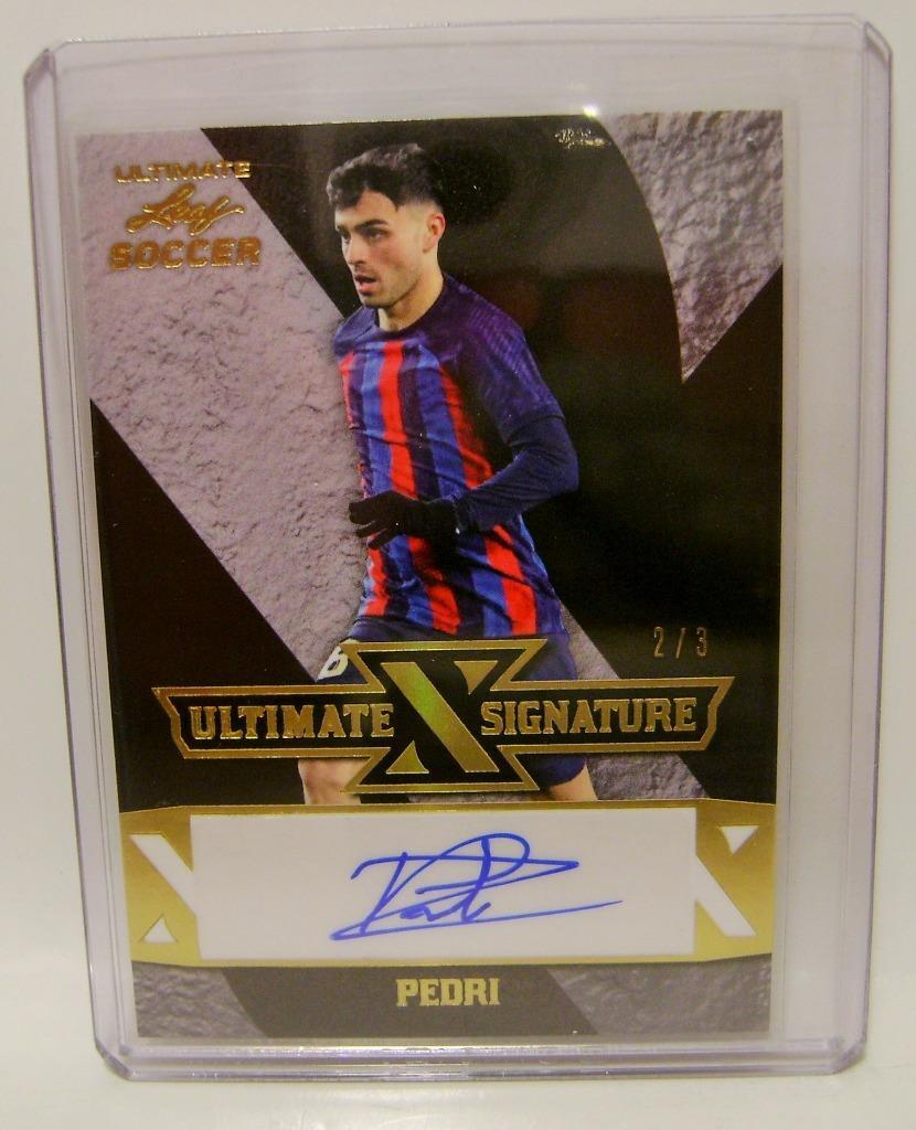 PEDRI #2 /3 ULTIMATE SIGNATURE AUTO ULTIMATE SOCCER LEAF 2023 | eBay