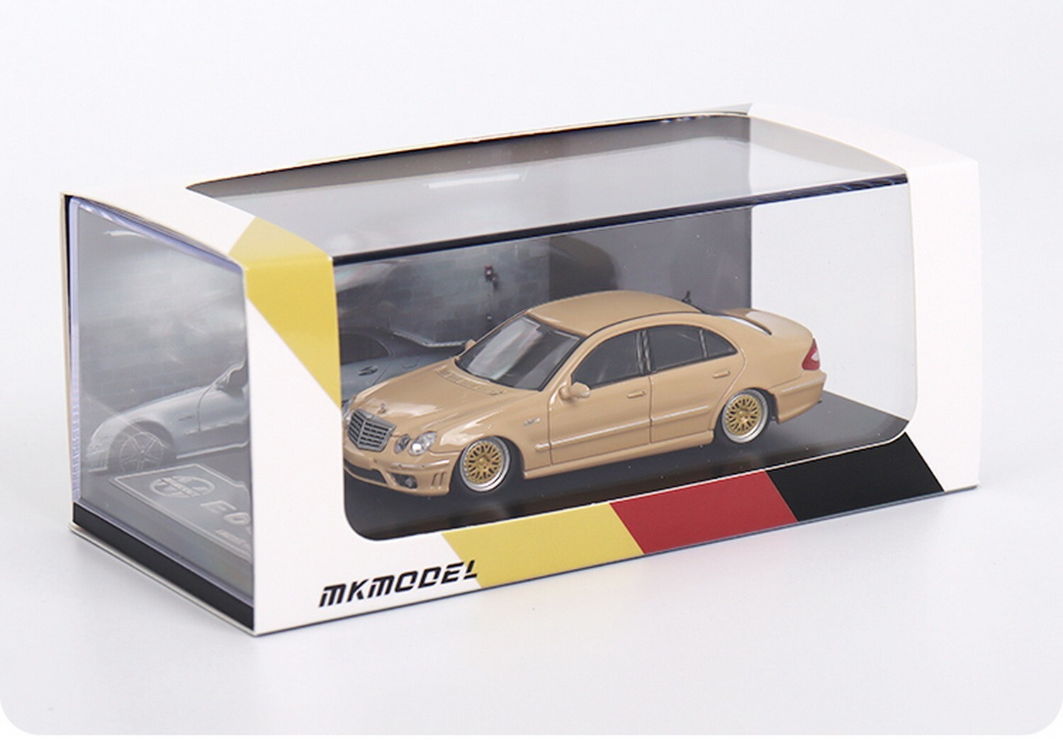 MK MODEL 1/64 Scale Mercedes-Benz E63 W211 Yellow Diecast Car Model Toy ...